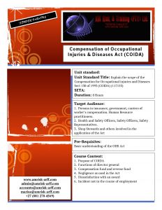 SAFETY TRAINING – AM RISK AND TRAINING