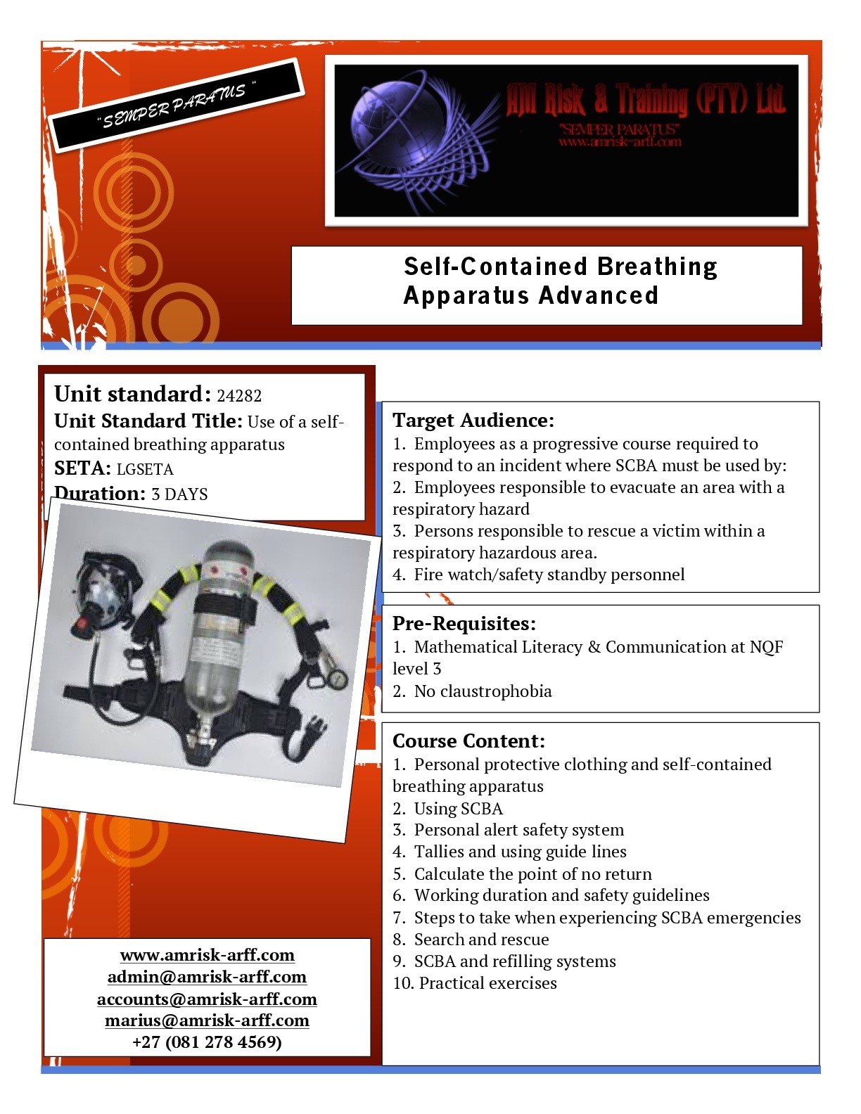 GENERAL FIRE FIGHTING – AM RISK AND TRAINING