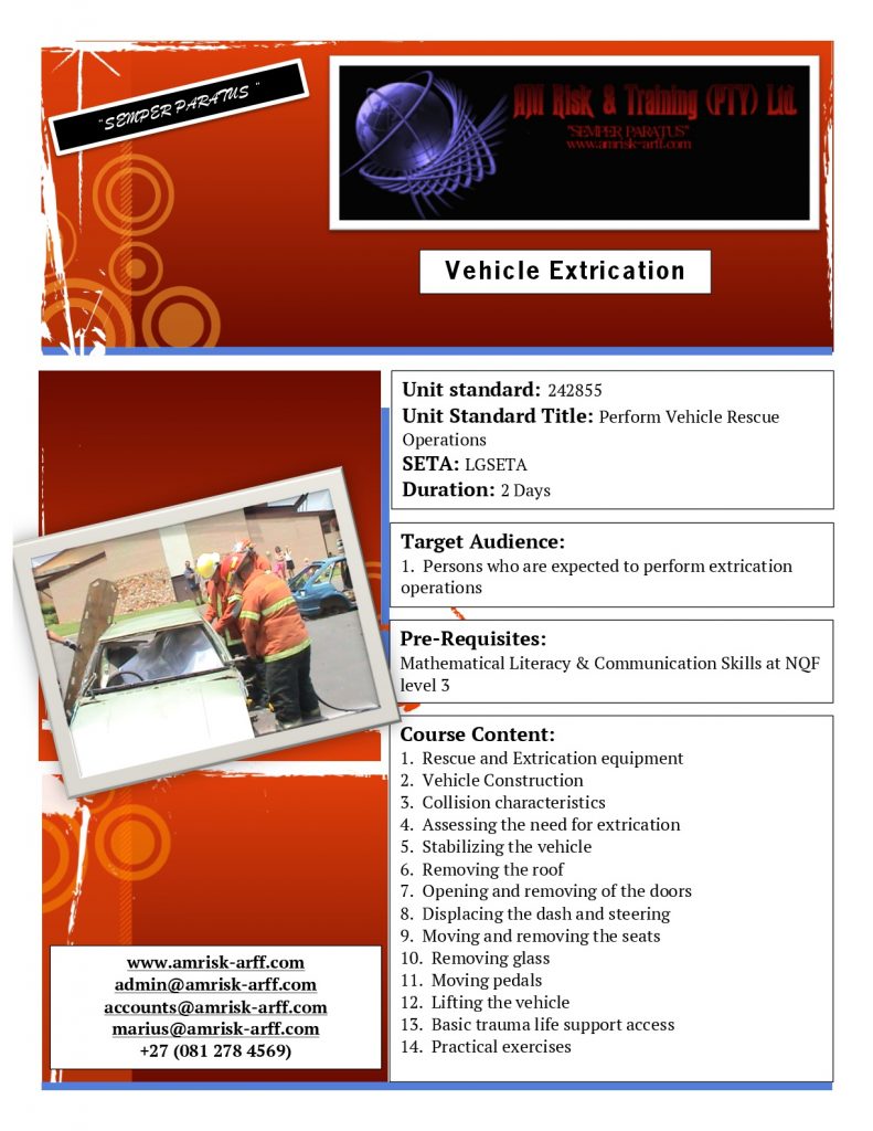 Vehicle Extraction - AM Risk & Training